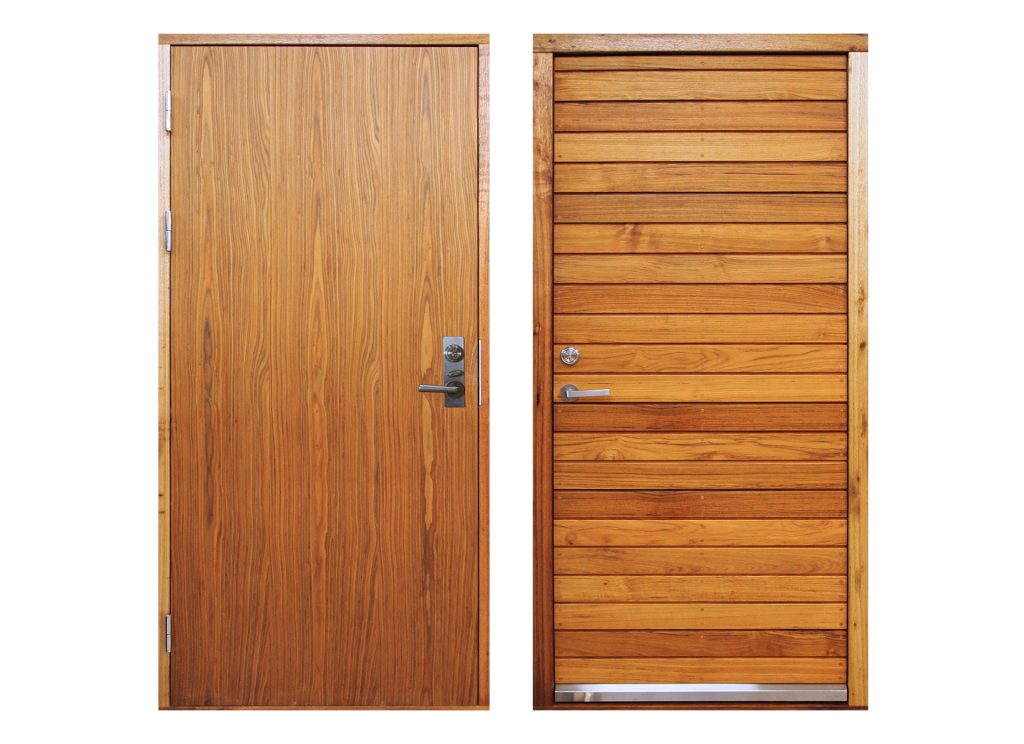 Inward opening front doors | Built to withstand both rainwater and wind